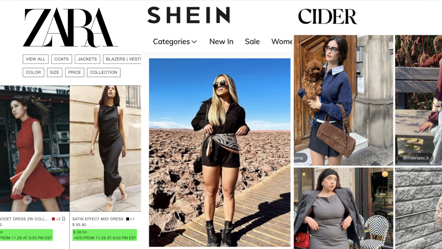 Zara vs. Shein vs. Cider: Which Is Better? - RETAILBOSS